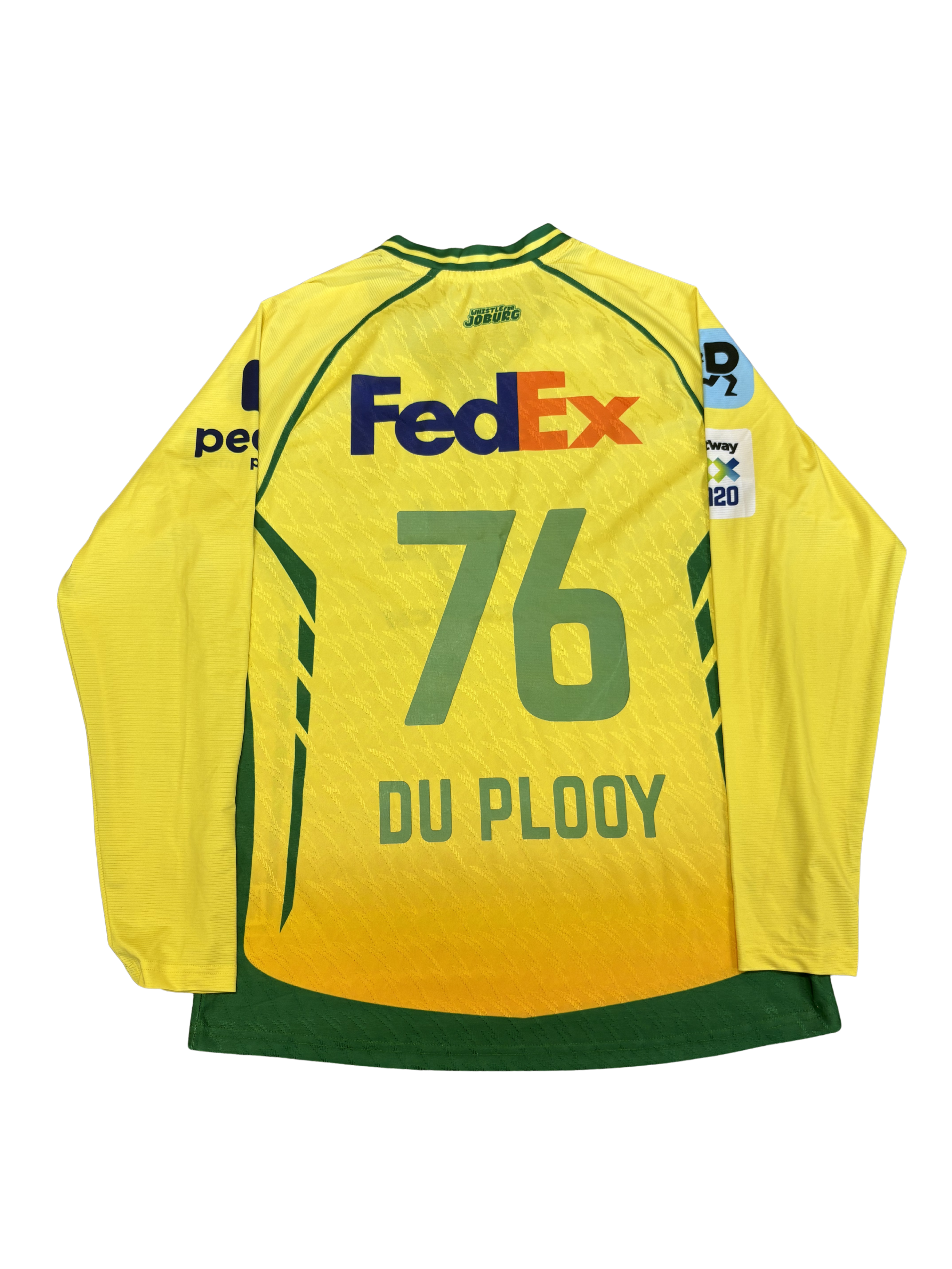 Leus Du Plooy Joburg Super Kings 2026 SA20 Match Worn LS Playing Shirt ...